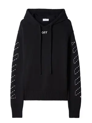 Off-White Arrows Diag Hoodie - Black