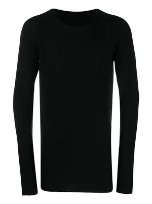 ISAAC SELLAM EXPERIENCE Distressed-detail Cashmere Jumper - Black