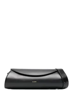 JIL SANDER Jil Sander Large Cannolo Leather Shoulder Bag
