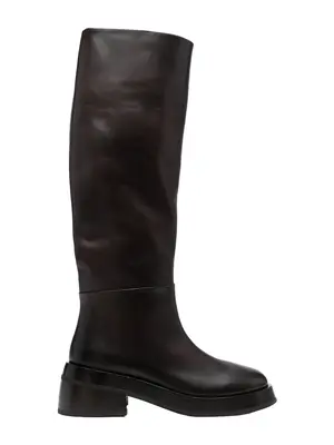 Marsèll 60mm Fondello Leather Knee-high Boots - Brown
