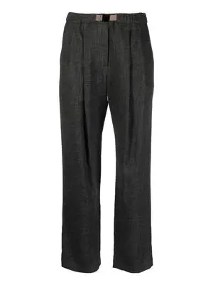 Brunello Cucinelli Pleated Straight-leg Trousers - Grey