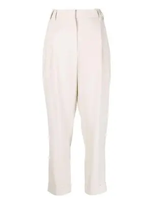 Brunello Cucinelli Straight-leg Tailored Trousers - Neutrals