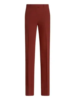 Etro Jacquard Tailored Trousers - Red