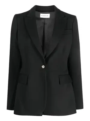 P.a.r.o.s.h Single-breasted Virgin Wool Blazer - Black