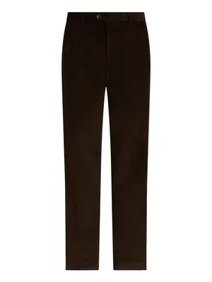 Etro Floral-stripe Corduroy Trousers - Brown