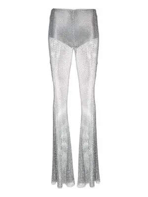 GIUSEPPE DI MORABITO Giuseppe Di Morabito Fishnet Palazzo Trousers