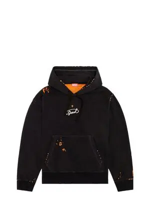DIESEL® Cotton Logo Hoodie - Black