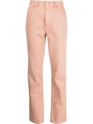 Ulla Johnson Mid-rise Straight-leg Jeans - Pink
