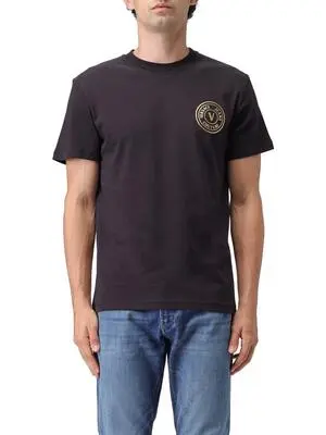 Versace Cotton T-shirt With Logo Black
