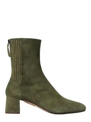 AQUAZZURA Aquazzura Saint Honoré Suede Ankle Boots Green