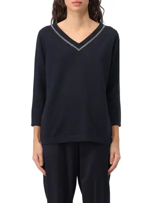 Fabiana Filippi Fabiana Filippi V-Neck Fine Knit Sweater Ink
