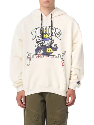 MSGM Msgm Cotton Graphic Print Sweatshirt White