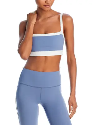 Splits59 Monah Rigor Sports Bra Steel Blue/white