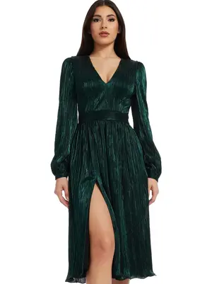 Dress The Population Holly Dress Green