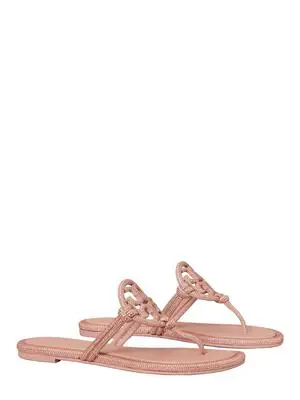 Tory Burch Miller Knotted Pavé Thong Sandal Malva