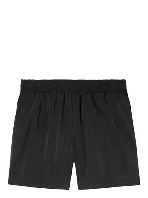 SSAM Straight-leg Silk-blend Shorts - Black