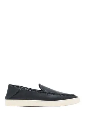 Giorgio Armani GIORGIO ARMANI Galleria 3 Nappa Leather Slip-Ons Black