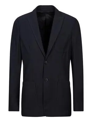 Giorgio Armani Icon Single-breasted Jacket - Navy Blue