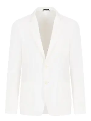 Giorgio Armani Upton Line Single-breasted Jacket - White
