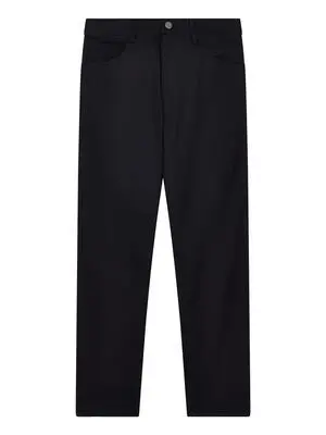 Giorgio Armani Regular-fit, Five-pocket Trousers In Stretch Cotton - Black