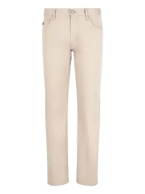 Giorgio Armani Regular-Fit Five-Pocket Stretch Cotton Trousers Camel