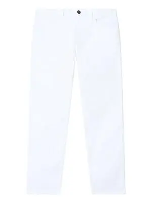Giorgio Armani Regular-fit, Five-pocket Trousers In Stretch Cotton - White
