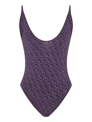 Giorgio Armani Monogram Jacquard Bodysuit - Patterned