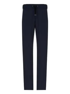 Giorgio Armani Icon Cupro Trousers - Blue