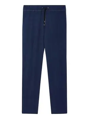 Giorgio Armani Icon Cupro Trousers - Blue
