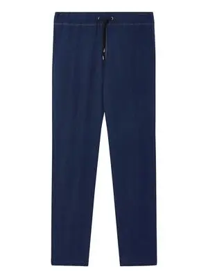Giorgio Armani Icon Cupro Trousers - Navy Blue