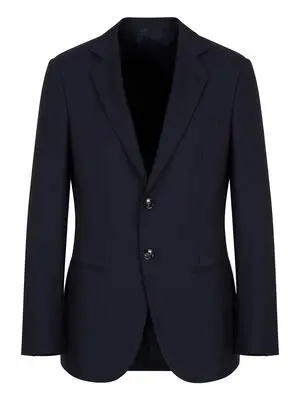 Giorgio Armani George Line Single-breasted Jacket In Cashmere - Navy_blue