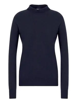 Giorgio Armani Pure Cashmere Mock-neck Jumper - Navy Blue