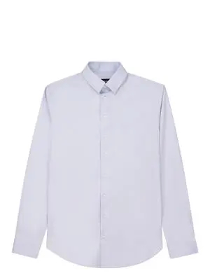 Giorgio Armani Cotton Twill Shirt Light Blue