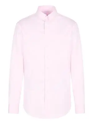 Giorgio Armani Cotton Twill Shirt Pink