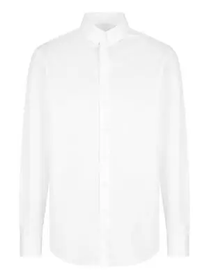 Giorgio Armani Cotton Twill Shirt White
