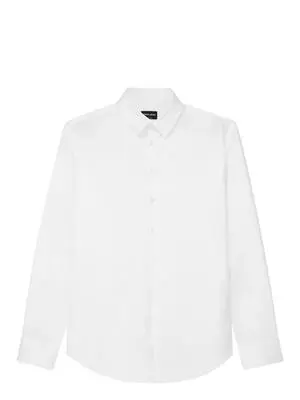 Giorgio Armani Cotton Twill Shirt White