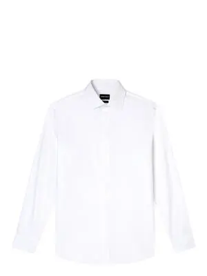 Giorgio Armani Regular-fit Luxury Cotton Shirt - White