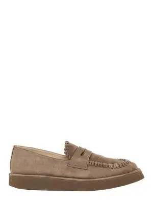 Giorgio Armani Suede Loafers Beige