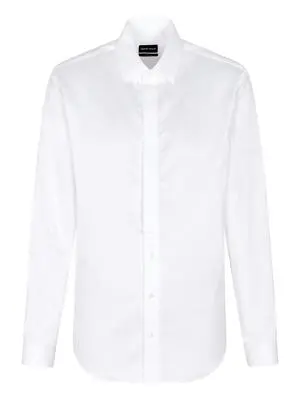 Giorgio Armani Regular-fit Cotton Shirt - White
