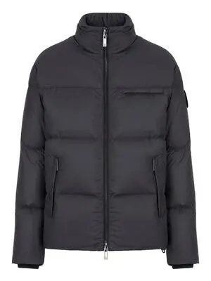 Giorgio Armani Goose-down Padded Bomber Jacket - Black