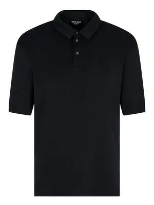 GIORGIO ARMANI Pure Cashmere Interlock Polo Shirt