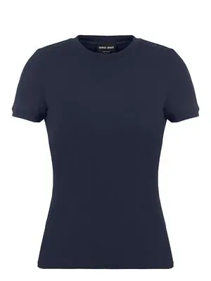 Giorgio Armani Stretch Viscose Jersey T-shirt - Navy Blue