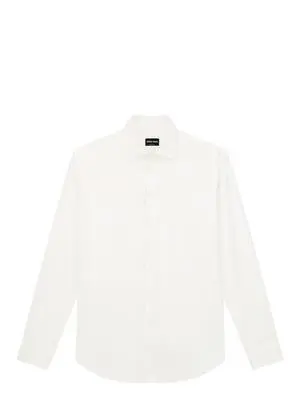 Giorgio Armani Regular-fit Classic Cotton Shirt - White