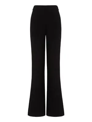 Giorgio Armani Wide-leg Silk Trousers - Black