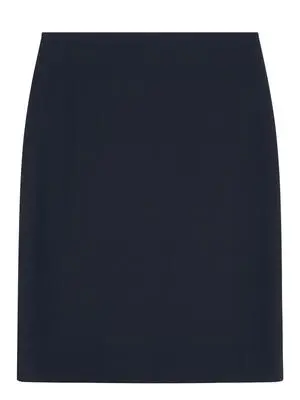 Giorgio Armani Silk Cady Pencil Skirt - Navy Blue