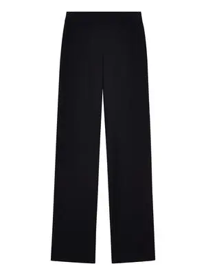 Giorgio Armani Wool Crepe Trousers - Navy Blue