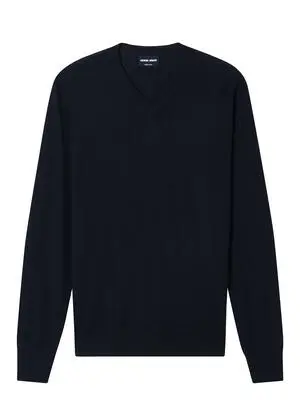 Giorgio Armani Pure Virgin Wool Jumper - Black