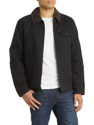 LEVI'S Corduroy Collar Workwear Jacket - Black