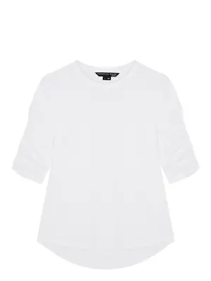 Veronica Beard Waldorf Cotton T-shirt - White