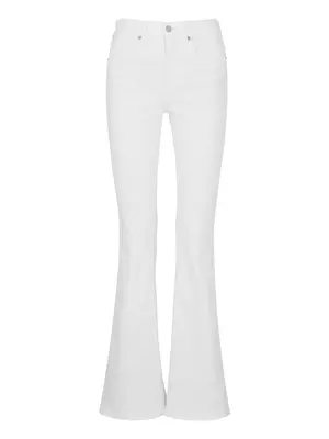 Veronica Beard Beverly Flared-leg Jeans - White